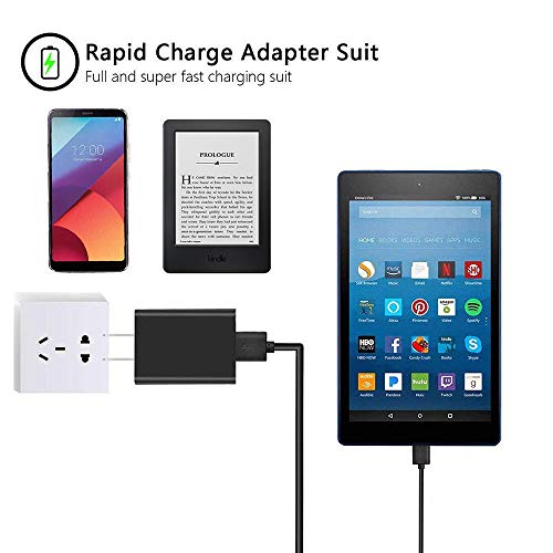 Fast Charger for Samsung Galaxy Phone - Galaxy J8 J7 J6 J5 J4 J3 J2 J1 Prime Pro, J7 Sky Pro, 2018 2017 2016, S6 S7 Edge, LG Q6 K7, Nexus 6 5, Moto G5 G4 E4 Charger with 5FT Cable Cord