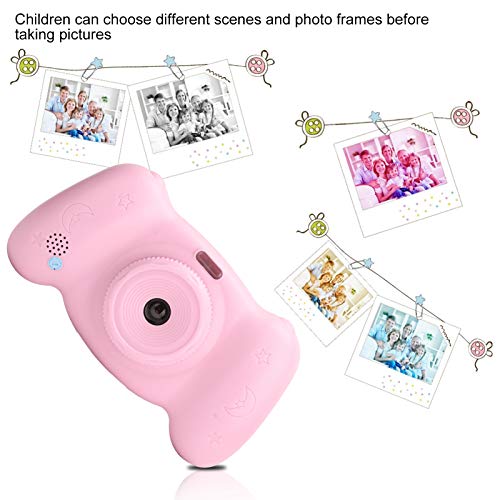 01 02 015 Kids Camera, 12MP Portable Multifunctional Digital Kids Camera Toys for Birthday Gift(Pink)