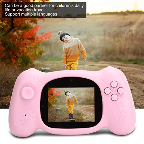 01 02 015 Kids Camera, 12MP Portable Multifunctional Digital Kids Camera Toys for Birthday Gift(Pink)