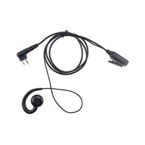 ks k-storm cls1110 walkie talkie earpiece headset compatible with motorola radio cp200, rdm2070d, cls1413, hkln4604, pu material, black