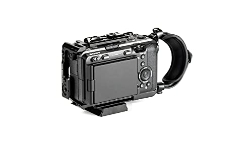 Tiltaing Full Camera Cage Compatible with Sony FX3/FX30 – Black | Integrated Design, Half Cage & Full Cage,Cold Shoe Receivers, NATO Rails for Side Handles, Quick Release Plate | TA-T13-FCC-B