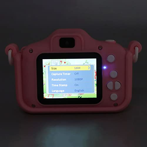 YEmirth Digital Camera for Kids, Kids Digital Camera Cute Lightweight 2in Screen Children Camera for Photo Video MP3 3‑10 Years Old Kids(Pink-2)