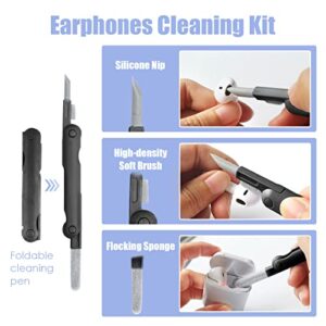 7-in-1 Electronics Cleaner Kit for Laptop Keyboard Airpods Pro MacBook Earbuds, Multi-Function Cleaning Kit for Keyboard Laptop Phone MacBook Computer PC Ear Bud Tablet Earphones iPod iPhone - Black