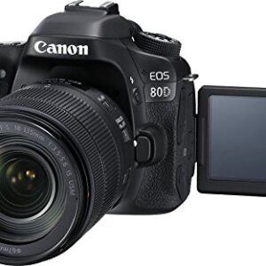 Canon Digital SLR Camera Body [EOS 80D] and EF-S 18-135mm f/3.5-5.6 Image Stabilization USM Lens with 24.2 Megapixel (APS-C) CMOS Sensor and Dual Pixel CMOS AF (Black)