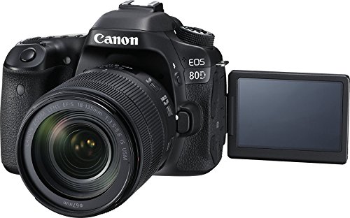 Canon Digital SLR Camera Body [EOS 80D] and EF-S 18-135mm f/3.5-5.6 Image Stabilization USM Lens with 24.2 Megapixel (APS-C) CMOS Sensor and Dual Pixel CMOS AF (Black)