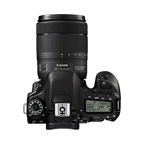 Canon Digital SLR Camera Body [EOS 80D] and EF-S 18-135mm f/3.5-5.6 Image Stabilization USM Lens with 24.2 Megapixel (APS-C) CMOS Sensor and Dual Pixel CMOS AF (Black)