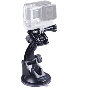 smatree suction cup mount compatible for gopro max / gopro hero 9/8/7/6/5/4/3+/3/session/gopro hero 2018/dji osmo action camera