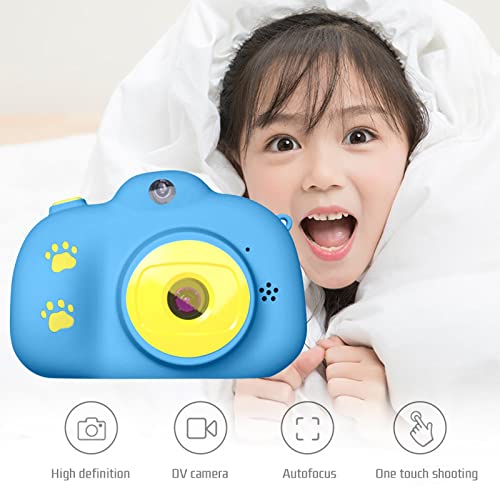 2.0-inch Cartoon Digital Camera HD 1080P Anti-Fall Front and Rear Dual Head Camera Children's Photo Toy Birthday Gift