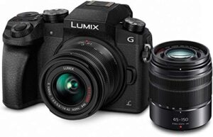 panasonic lumix g7 4k digital mirrorless camera dual lens bundle dmc-g7wk