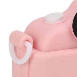 01 02 015 Kids Cartoon Camera Toy, ABS Kids Photo Video Camera 2 Inch Screen for Gifts(Pink)