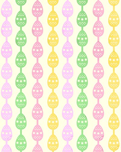 xo, Fetti Easter Decorations Pastel Egg Foil Fringe Curtain - Set of 2 | Easter Egg Party Bunny Decorations, Photo Booth Backdrop, Pastel Spring Kids Party, Spring Baby Shower