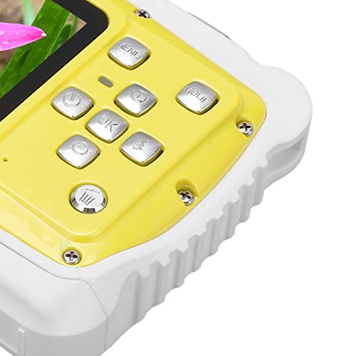 Children Digital Camera, Waterproof ABS Kids Camera Compact Safe for Toy for Gift(Yellow)