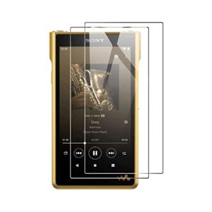 bestforyou 2pcs 9h scratch-proof premium protective screen protector film tempered glass for sony walkman nw-wm1am2 wm1am2 nw-wm1zm2 wm1zm2 (2pcs)