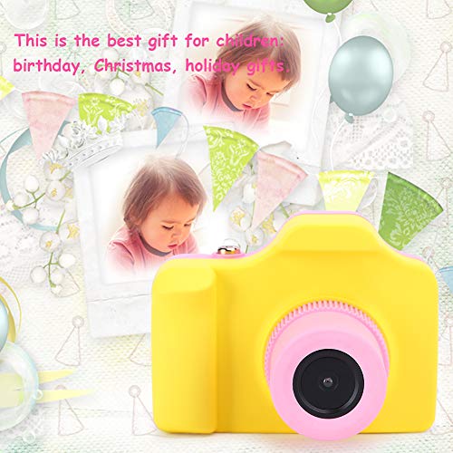 Children SLR, Children's Toy Camera Digital Video Camera HD Children Video Camera, Toy Birthday Gifts for Children(Pink yellow)