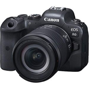 Canon EOS R6 Mirrorless Digital Camera with 24-105mm f/4-7.1 Lens (4082C022), 64GB Memory Card, Case, Corel Photo Software, LPE6 Battery, External Charger, Card Reader + More (Renewed)