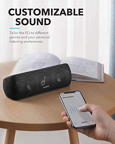 Soundcore Motion+ Bluetooth Speaker with Hi-Res 30W Audio, BassUp, Wireless , App, Custom EQ, 12H Playtime, Waterproof, USB-C, For Home Office