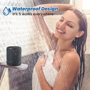 WESDAR Portable Bluetooth Speakers, Bluetooth Speakers with Subwoofer, Waterproof and Long Battery Life, Bass Boosted Fast Charge Dual Paring Technology, Shower Outdoor Speaker Great Gift