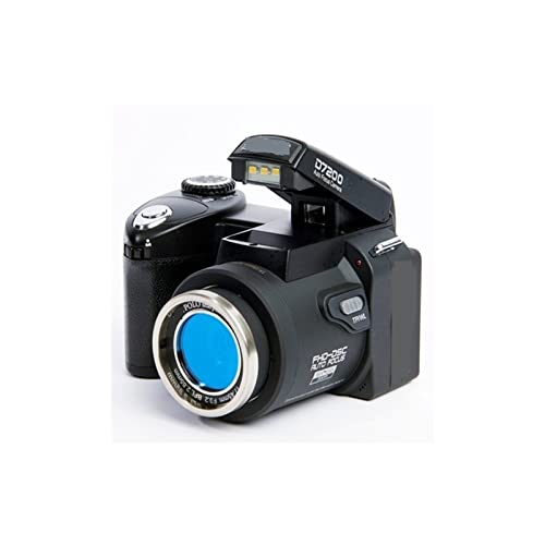 Camera 2022 Digital Camera HD DMillion Pixel Auto Professional DSLR Video Camera 24X Optical Zoom Three Lens Digital Camera (Size : with 16G SD Card, Color : D7200 with EU Plug)