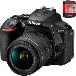 nikon d5600 digital slr camera & 18-55mm vr dx af-p lens – (renewed)