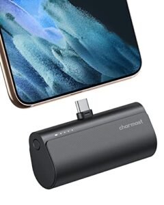 charmast usb c portable charger power bank, battery pack 5000mah, 20w pd 18w qc 3.0 fast charging portable phone charger for samsung galaxy s21, s20, s10, note 20, moto, google pixel, lg, and more