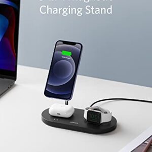 Anker Wireless Charging Station & 20W Charger, 533 Magnetic Wireless Charger (3-in-1 Stand), 5ft USB-C Cable, For iPhone 14 Series, AirPods 3/2/Pro, Apple Watch 1-6 (Watch Cable Not Included)