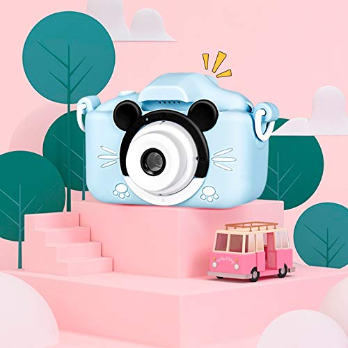 LKYBOA Camera Children Can Take Pictures Dual Camera Small Gifts Student Toys Pixel Front and Rear Girl Print Digital (Color : A)