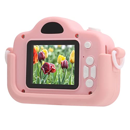 Yoidesu Kids Camera, 2 inch Touch Screen Mini DV Cartoon with 600mAh Battery for Boys&Girls Children Toddler(Pink)