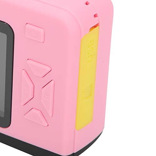 Tgoon Children Video Camera, Cute Look Children Camera 2.0in 20MP HD Anti‑Drop IPS Screen for Home(Pink)