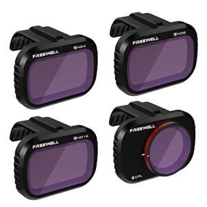 freewell standard day filter kit for mavic mini/mini 2/mini se drone, 4-pack