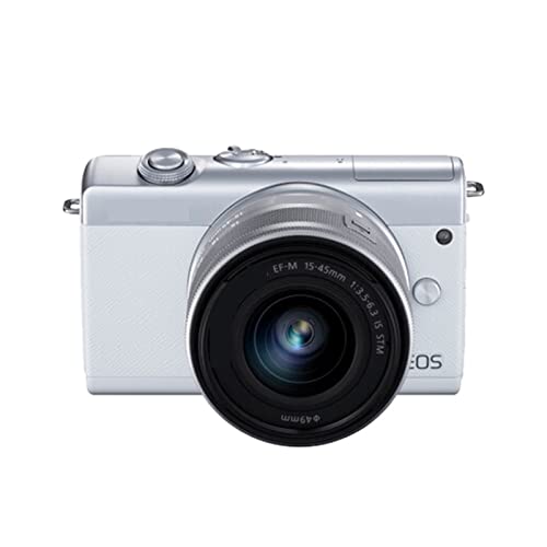 Camera M200 Mirrorless Digital Camera with 15-45mm Lens Camera Digital Camera (Color : White)