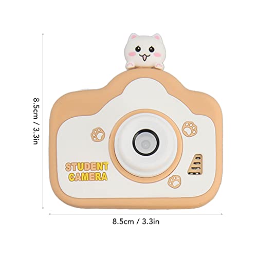 Kids Digital Camera Khaki Children Camera 40MP HD Dual Camera Children Cartoon Digital Camera Video Recorder with Lanyard Kids Digital Camera Small