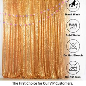 ShinyBeauty Sequin Curtain-Backdrop-5FTx10FT-Gold-Sequin Fabric Photo Booth Backdrop Glitter Backdrop Gold Photography Backdrop