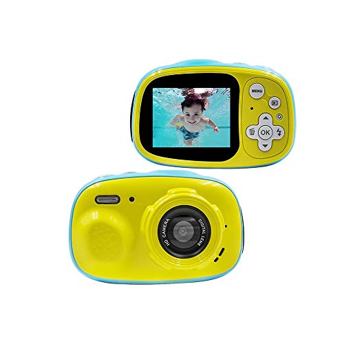 LKYBOA Child Waterproof Camera for Children 3 Meters Waterproof Multi-Function Display Children's Camera HD IPS Display