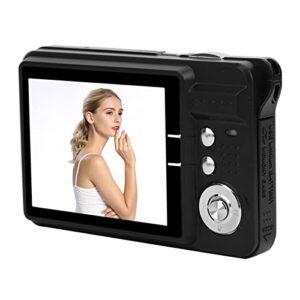 Nofaner 8X Zoom Card Digital Camera 5 MP 2.7in Display Maximum Support 32GB Memory Card Builtin Microphone Mini Digital Camera(Black)