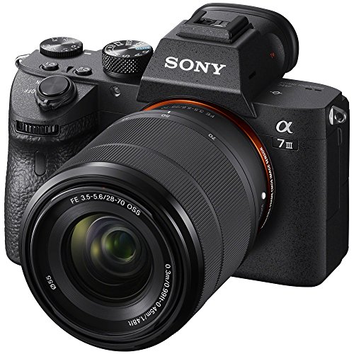 Sony ILCE-7M3K/B a7III Full Frame Mirrorless Camera with SEL2870 FE 28-70 mm F3.5-5.6 OSS Lens Bundle with SEL50F18F FE 50mm F1.8 Lens, 2X 64GB Memory, Deco Gear Case and Accessories (15 Items)