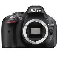 nikon d5200 24.1 mp cmos digital slr camera body only (black)