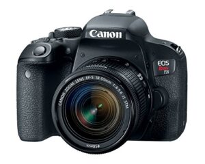 canon eos rebel t7i dslr camera with 18-55mm lens – black (renewed)