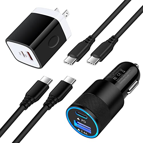 USB C Samsung Phone Android Fast Charging Dual Port Car Charger Cigarette Lighter Adapter Type C USB Charger for Samsung Galaxy A13 5G,A14 A03s,A02S,S23 S21 S20 FE,A53,S22,A73,A01,A12,Note 21