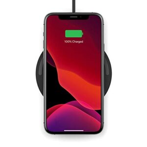 Belkin Wireless Charger - Qi-Certified 10W Max Fast Charging Pad - Quick Charge Cordless Flat Charger - Universal Qi Compatibility for iPhone, Samsung Galaxy, AirPods, Google Pixel, and more