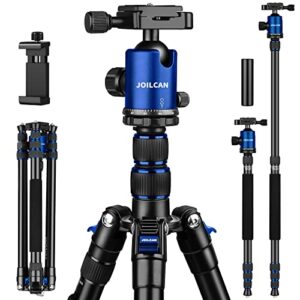 camera tripod, 80/84 inches heavy duty tripod for camera and phone, 82″ camera monopod tripod, dslr binoculars spotting scope camcorders video tripod stand, 360 degree ball head, 35 lbs loads