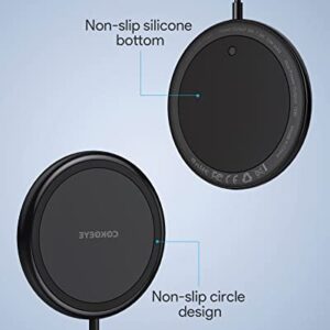 Wireless Charger, 15W Max Fast Wireless Charging Pad 2-Pack Compatible with iPhone 13/13 Pro/13 Mini/13 ProMax/12/SE/11/Samsung Galaxy S21/S20/Note 10/Edge Note 20Ultra/S10, AirPods Pro