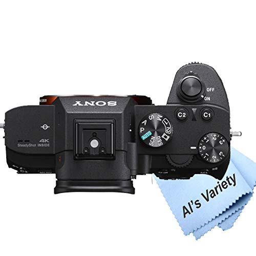 Sony Alpha a7 III Mirrorless Digital Camera(No Lens) + Shot-Gun Microphone + LED Always on Light+ 64GB Extreme Speed Card, Gripod, Case, and More (26pc Video Bundle)