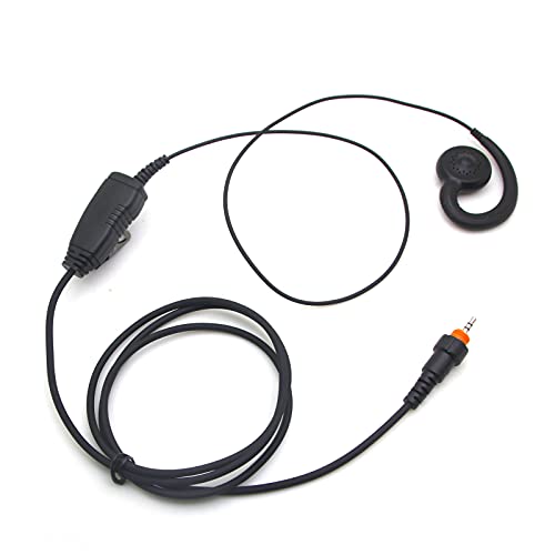 Kymate HKLN4455 HKLN4602 CLP1010 CLP1040 CLP1060 CLP446 CLP1083e CLP446e CLPe Plus Earpiece with PTT Mic for Motorola Solutions Business Radios Single Pin Shotr Cord Swivel Headset