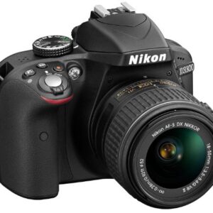 Nikon D3300 Digital SLR Camera with 18-55mm VR II Lens Kit - Black (24.2MP) 3.0 inch LCD