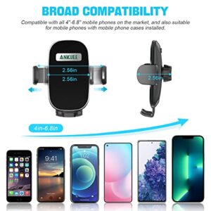 Car Phone Holder Mount for Air Vent, Hands Free Easy Clamp Universal Cell Phone Holder, Thick Case Big Phone Friendly Automobile Cradles, Compatible with All Android, iPhone 13/Max/XR, Samsung Galaxy