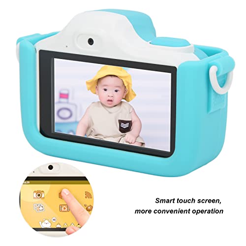 Jopwkuin Kids Digital Camera, Mini Camera 3 Inch IPS Touch Screen 1080P Video Recorder 48Mp Dual Camera Cartoon WiFi Multifunctional Flash Digital Camera Birthday Gifts for Boys Girls