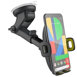 Encased XL Phone Holder for Google Pixel 6, 6 Pro Car Mount - Dash/Windshield Mounting with Large Case-Friendly Phone Grips (Ultra-Secure Suction Base)