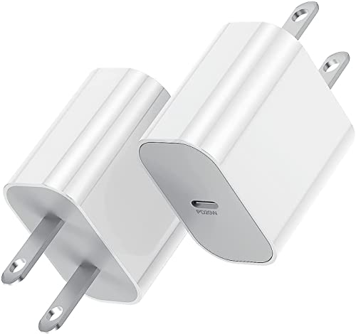 iPhone 13 14 Charger Block, 2Pack 20W USB C Wall Charger Plug Block and PD,Type-C Apple iPhone Fast Charging Power Adapter Cube Brick for iPhone 14 Pro Max/13 mini/12/12 Pro/11,iPad Pro,Samsung Galaxy