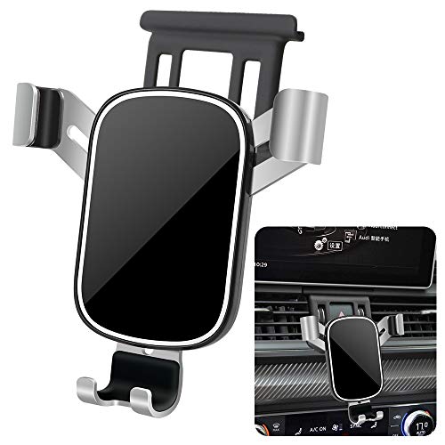 musttrue LUNQIN Car Phone Holder for 2017-2023 Audi Q5,2018-2023 SQ5 Sportback Auto Accessories Navigation Bracket Interior Decoration Mobile Cell Mirror Phone Mount