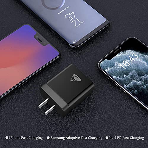 USB Wall Charger Block,Aioneus 40W 4-Port Fast Charging Block,QC 3.0 USB Cube Charger Plug for iPhone 14 13 12 11 Pro Max XS XR X 8 7 6 6S Plus,Charging Box Brick with Samsung,LG,Moto,Android Phones